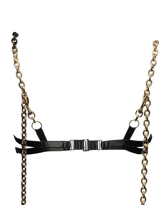 The Model Traitor Nipple Ring & Chain Harness Bra / Strappy Fetish ...