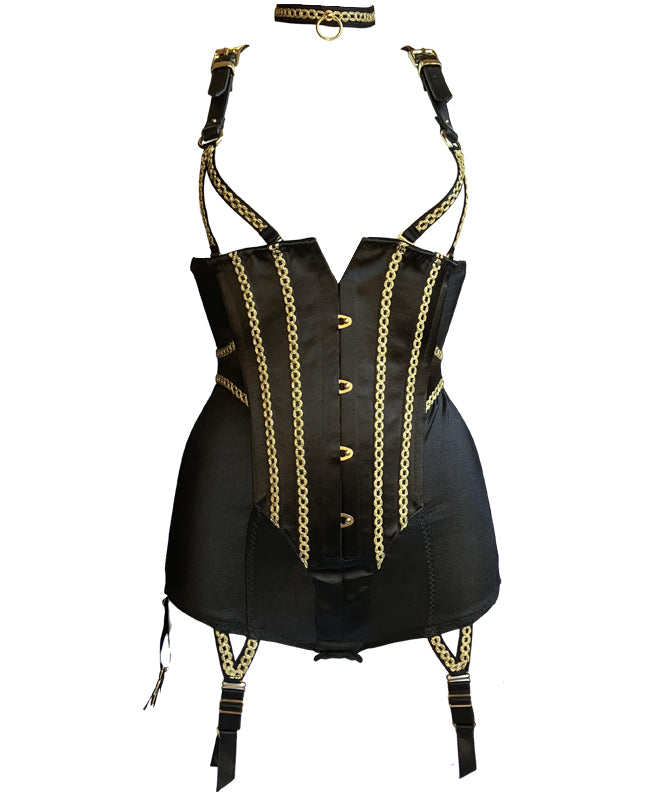 Cleo Panty Corset with Braces & Collar Small 22" – Sian Hoffman's The ...