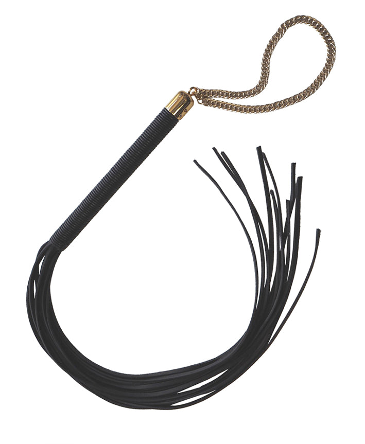 Slender & Elegant Leather Flogger with chain wrist loop – Sian Hoffman ...